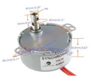 CHANCS TYC-50 220V 10/12RPM Synchronous Motor Brushless AC Motor DIY ...