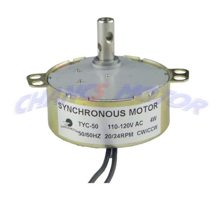 TYC-50 110V AC 20-24RPM CW/CCW 4W Synchronous Gear Motor for School ...