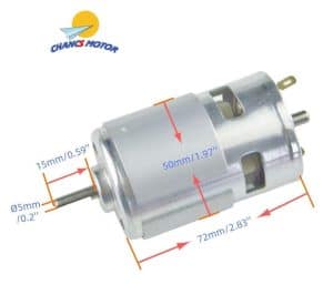 CHANCS 895 DC 12V/24V D Shaft Double Ball Bearing Motor High Power Low ...