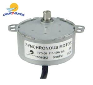 CHANCS TYD-50 110V AC 5-6RPM CCW Flush Shaft 5.5mm Small Gear Motor ...