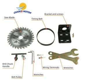 775 Saw Motor DC 24V 12000RPM Gear Motor Dual Output Shaft Drill Chuck ...
