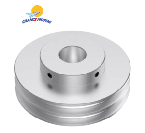 Double Groove Aluminum Alloy V-Groove Belt Pulley 80mm（3-1/8″) Fixed ...